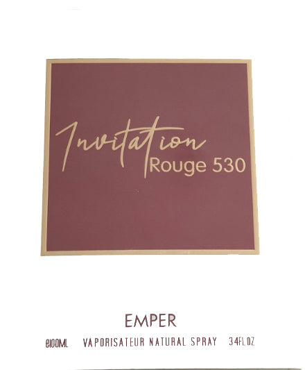 EMPER Invitation Rouge 530 (Unisex) 100ML EDP – Fragrance Wholesale