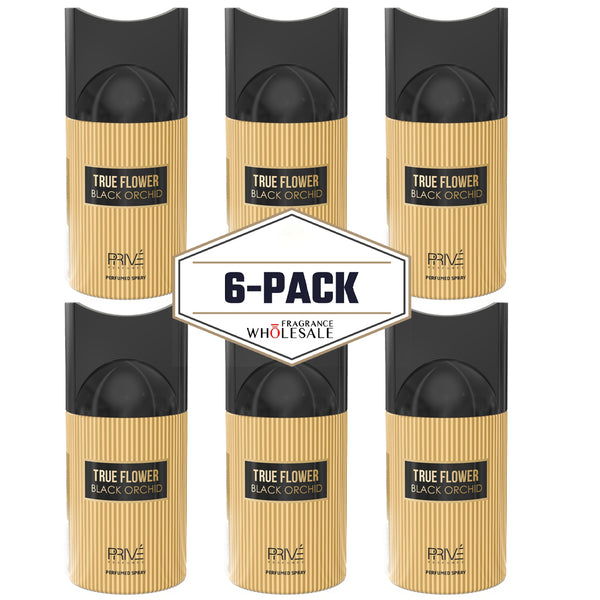 PRIVE True Flower Black Orchid Perfume Deodorant 250ml 6x PACK ...