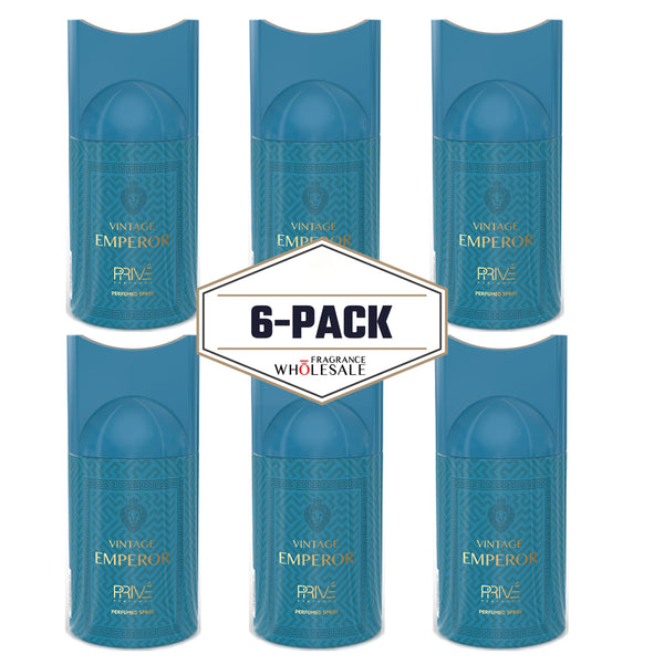 PRIVE Vintage Emperor Perfume Deodorant 250ml 6x PACK – Fragrance Wholesale