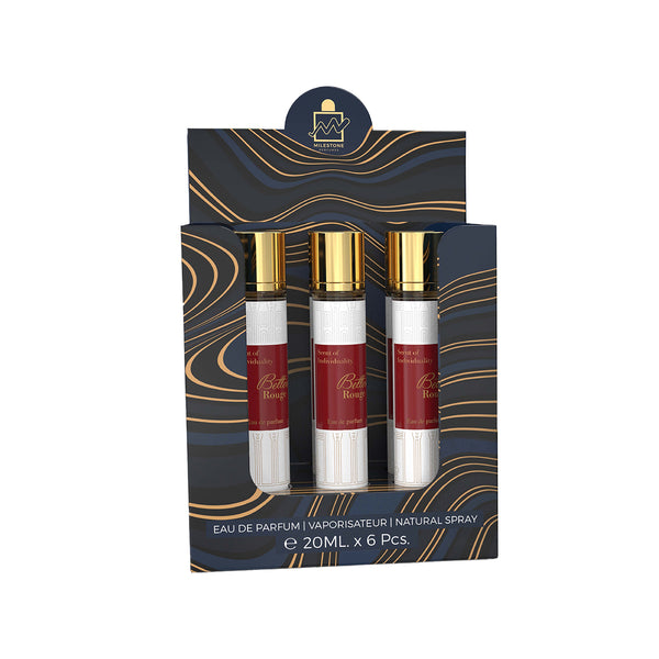 MILESTONE Better Rouge Eau De Parfum 5x 20ml Plus 1 Free Tester ...
