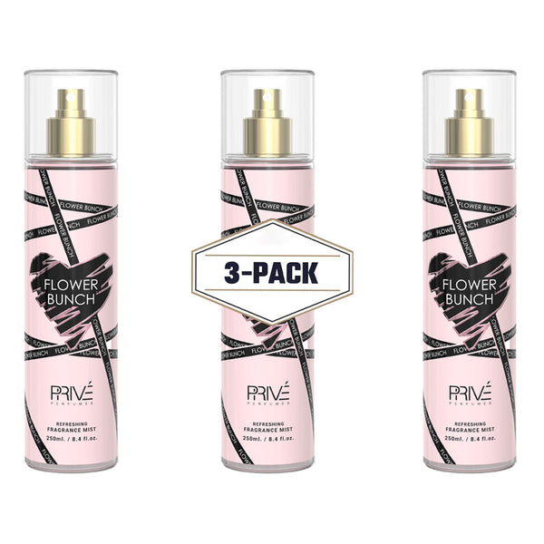 PRIVE Flower Bunch - Body Mist - 250ml 3-Pack – Fragrance Wholesale