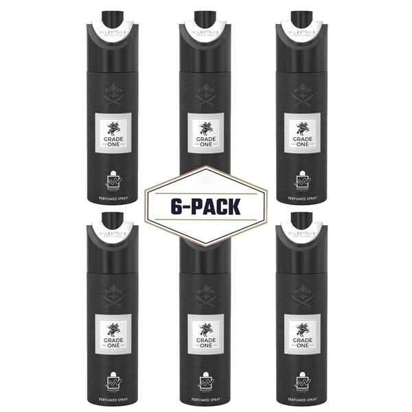 MILESTONE Grade One (Pour Homme) 200ML Deodorant 6 Pack – Fragrance ...