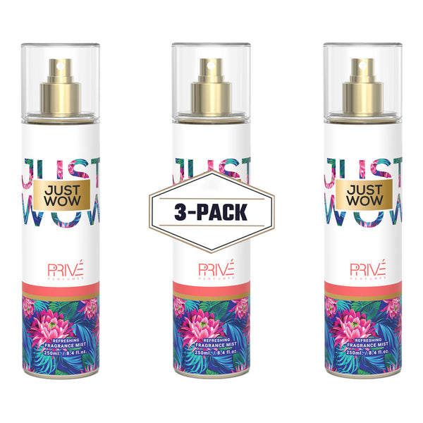 PRIVE Just Wow - Body Mist - 250ml 3-Pack – Fragrance Wholesale