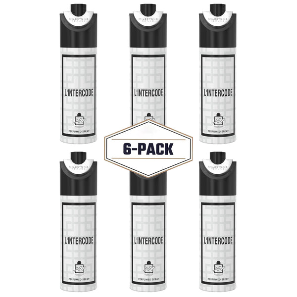 MILESTONE L’Intercode Intense 200ML Deodorant 6 Pack – Fragrance Wholesale