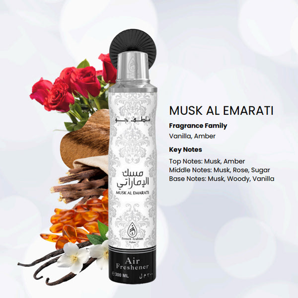 MUSK AL EMARATI Air freshener 300ml 6x PACK (6 units) – Fragrance Wholesale