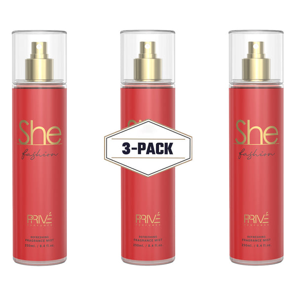 PRIVE She Fashion - Body Mist - 250ml 3-Pack – Fragrance Wholesale